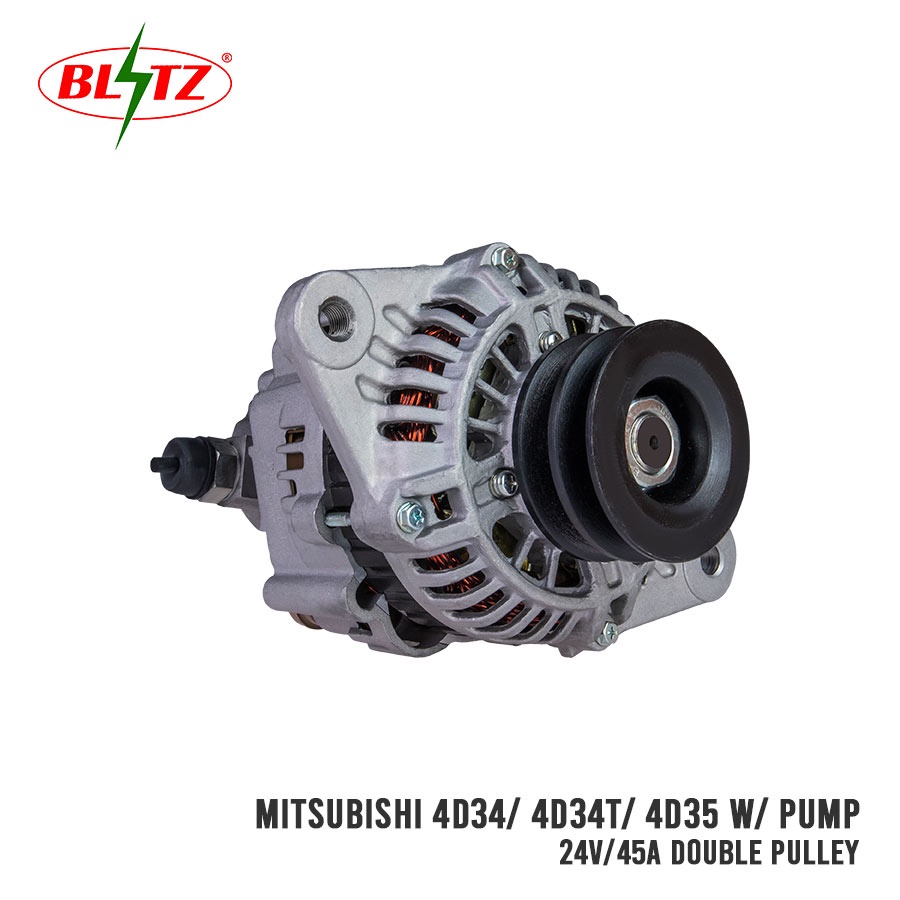 MITSUBISHI 4D34 4D34T 4D35 ALTERNATOR ASSEMBLY WITH PUMP 24V / 45A ...