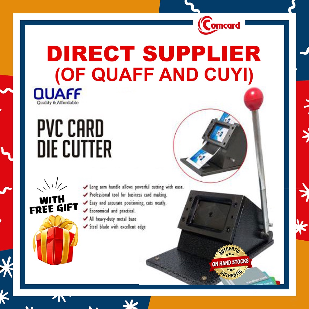 QUAFF PVC Card Die Cutter for ID Card Making (86mm x 54mm Cut Size ...