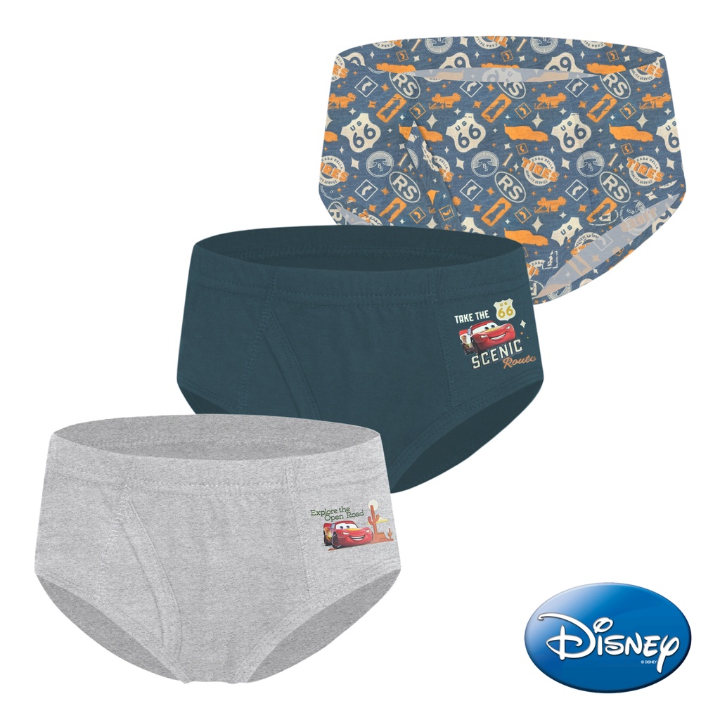 Disney Cars 3 Pack Bikini Briefs with Prints Boys Kids Underwear ...