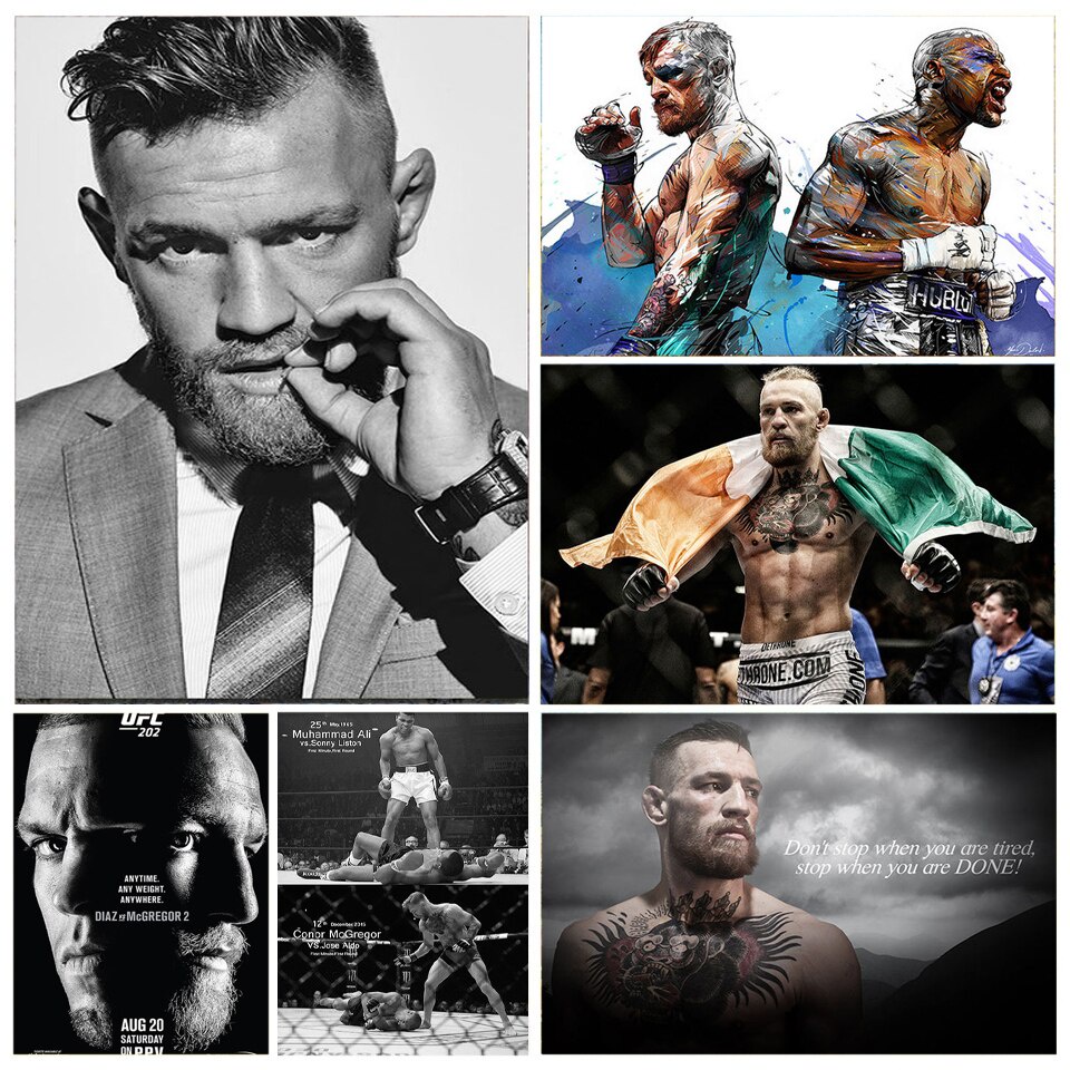 Conor McGregor Inspirational Quotes Boxing Canvas Painting Poster ...