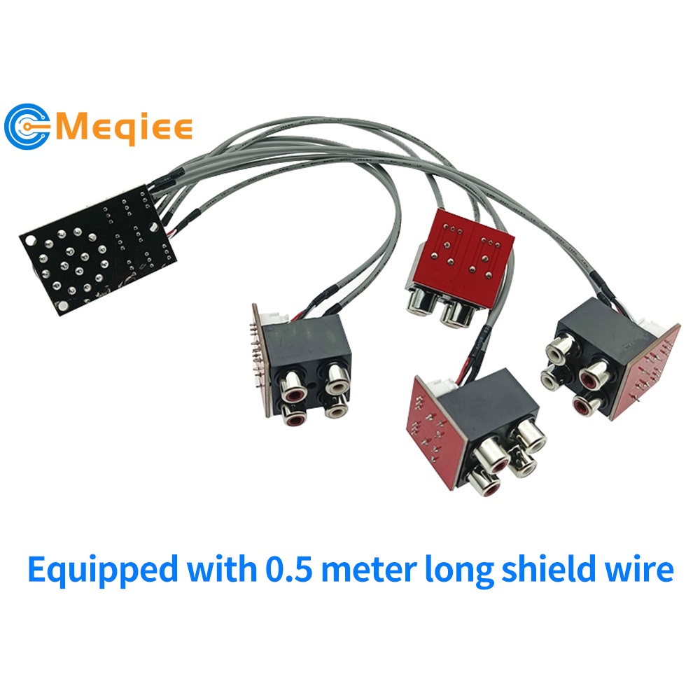 DIY Switching Board 3 Way Signal Selector Amplifier Relay Audio Input Switch Module with RAC ...