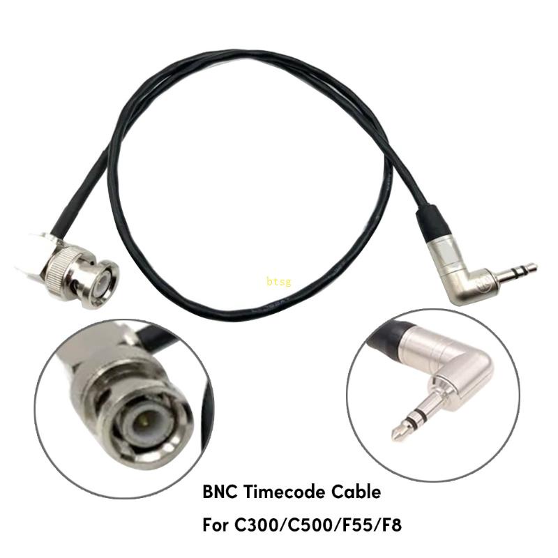 BT Right Angle 3 5mm TRS to BNC TimeCodes Cable for C300 500F55 Amira ...