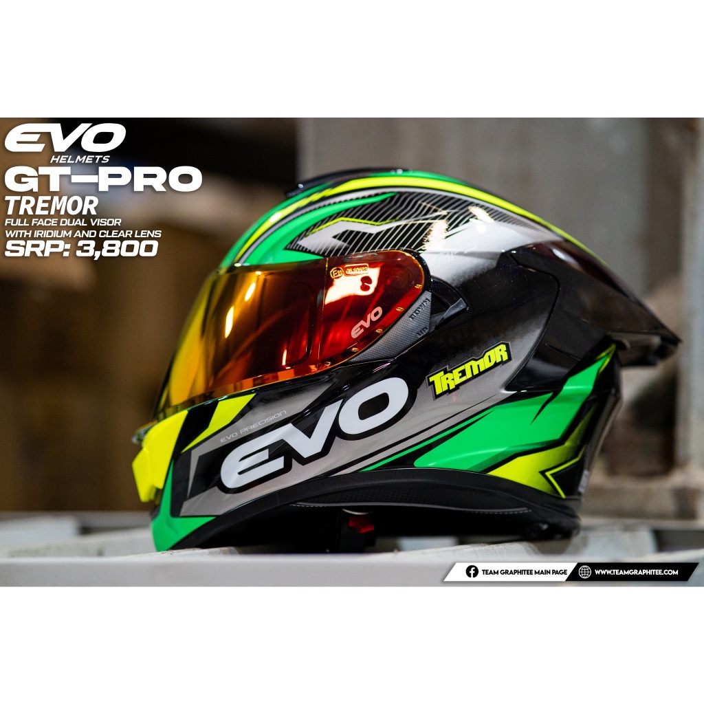 EVO HELMET GT PRO TREMOR (LENS MAY VARY) | Shopee Philippines