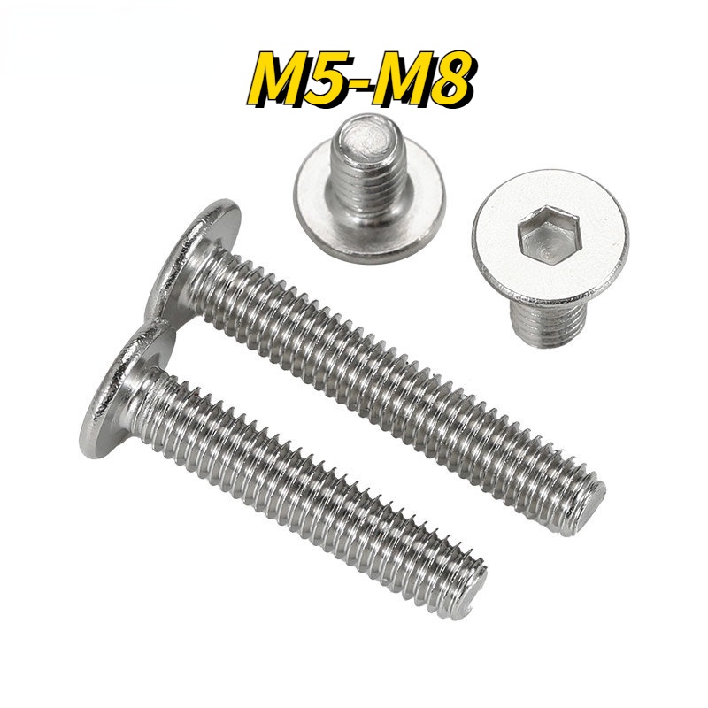 [XNY] Sus304 Flat Head Screws Large Flat Head Flat Head Screws CM Round ...