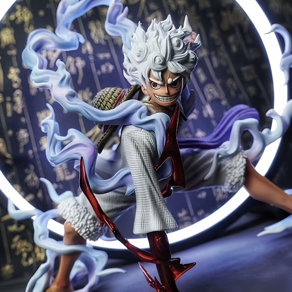 Anime One Piece Sun God Nika Luffy （ERA Sky Top Ver.) Squating Posture ...