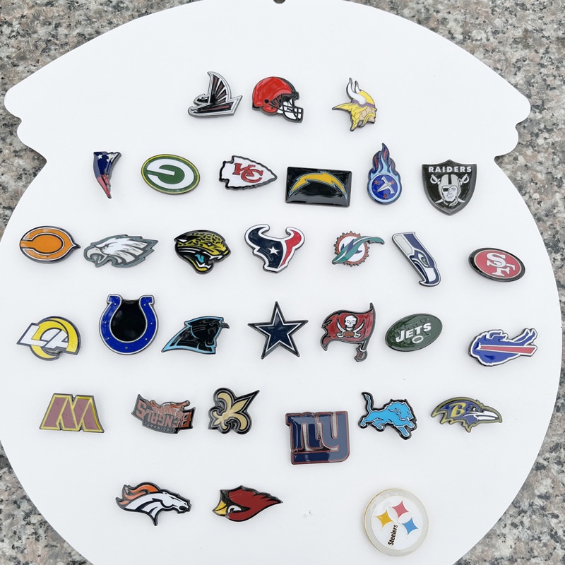 Football League Badge Brooch N.F.L Miami Dolphins Arizona Cardinals ...
