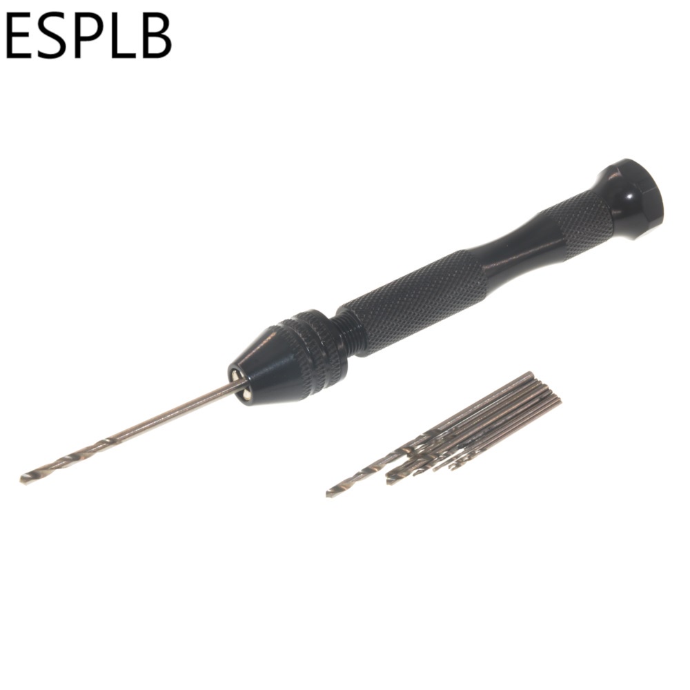 Mini Hand Drill Bit with 10pcs twist Drills | Shopee Philippines