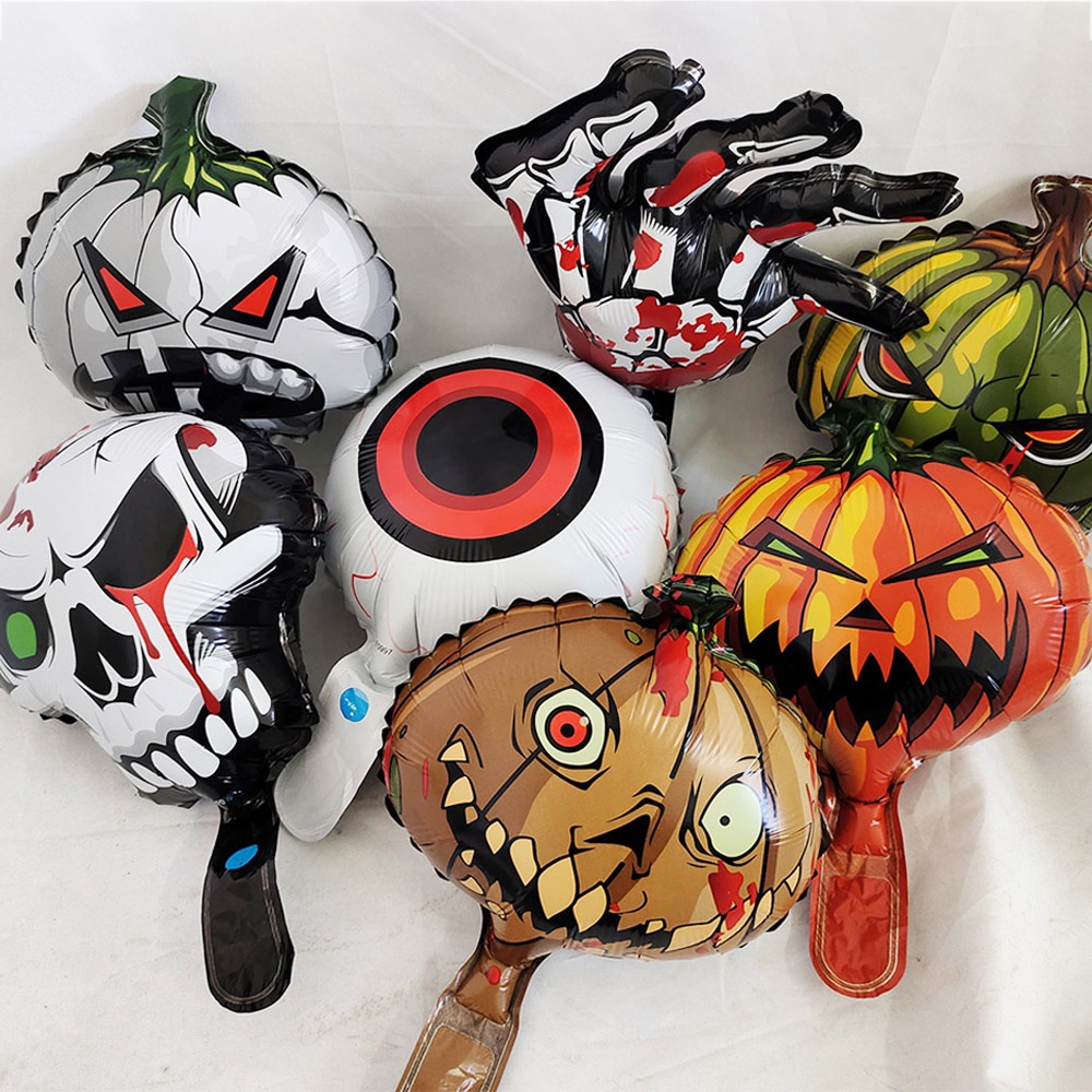 Halloween Balloon Pumpkin Skull Bloody Eyeball Foil Balloons Horror ...