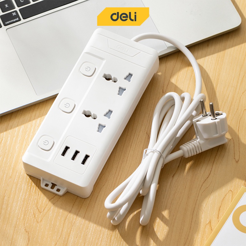 Deli Tool Multifunctional Socket Plug Independent switching interface ...