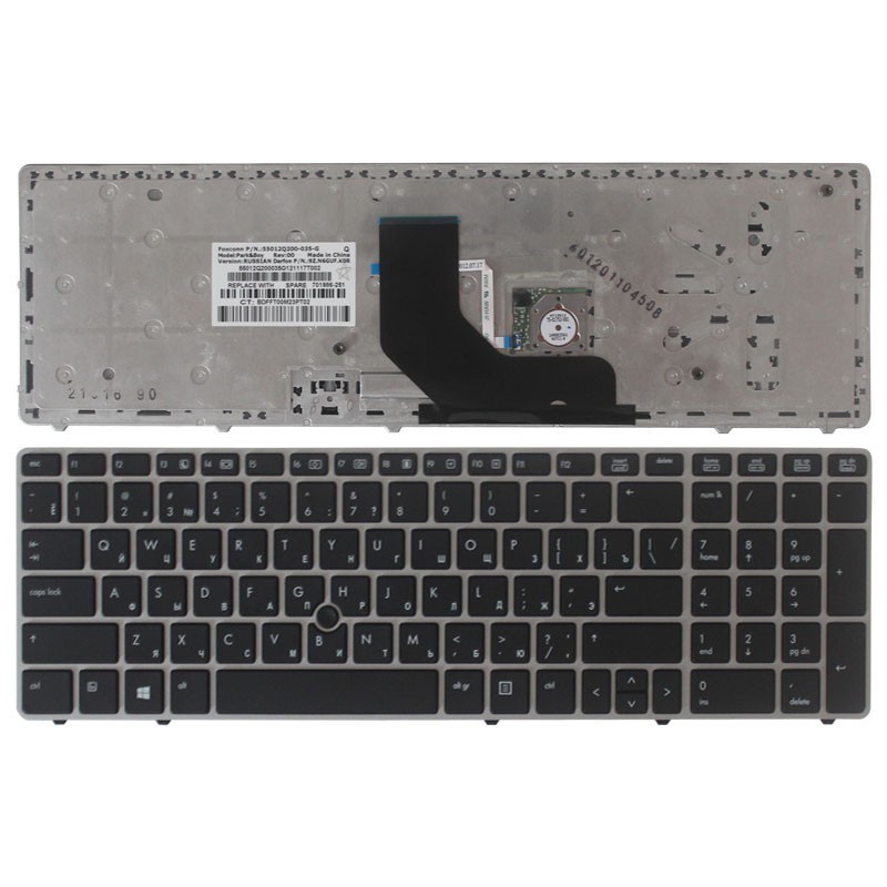 HP US Keyboard for EliteBook 8560p 8570P 8560B 6560b 6565b 6560P laptop ...