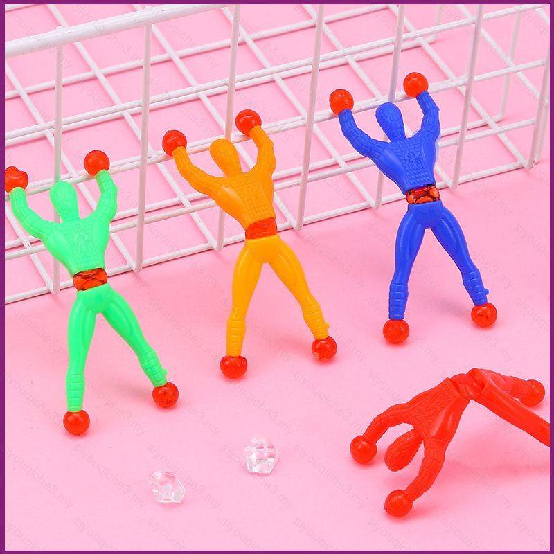 Plus Kids Toy Sticky Wall Climbing Flip Rolling Men 13CM Climber ...