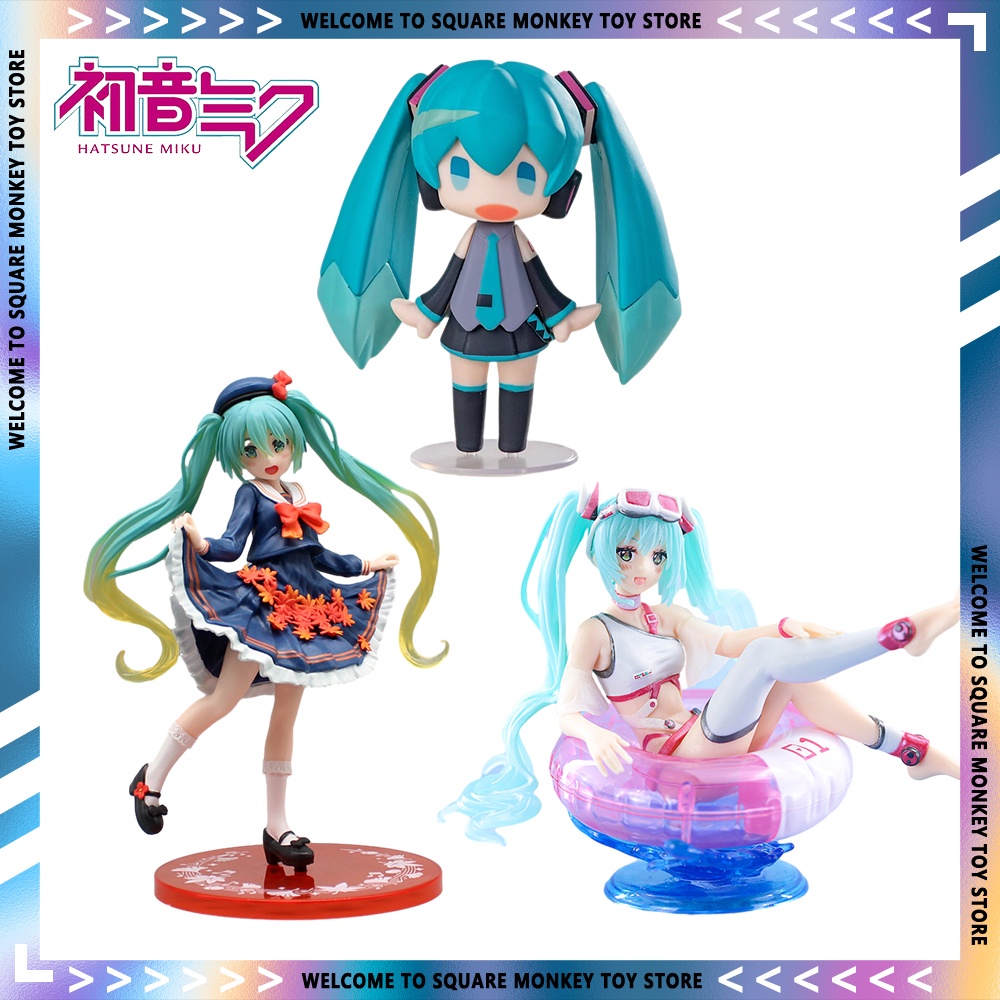 10cm Hatsune Miku Anime Figure Kawaii Mini Gk Figures Miku Figurine Pvc ...