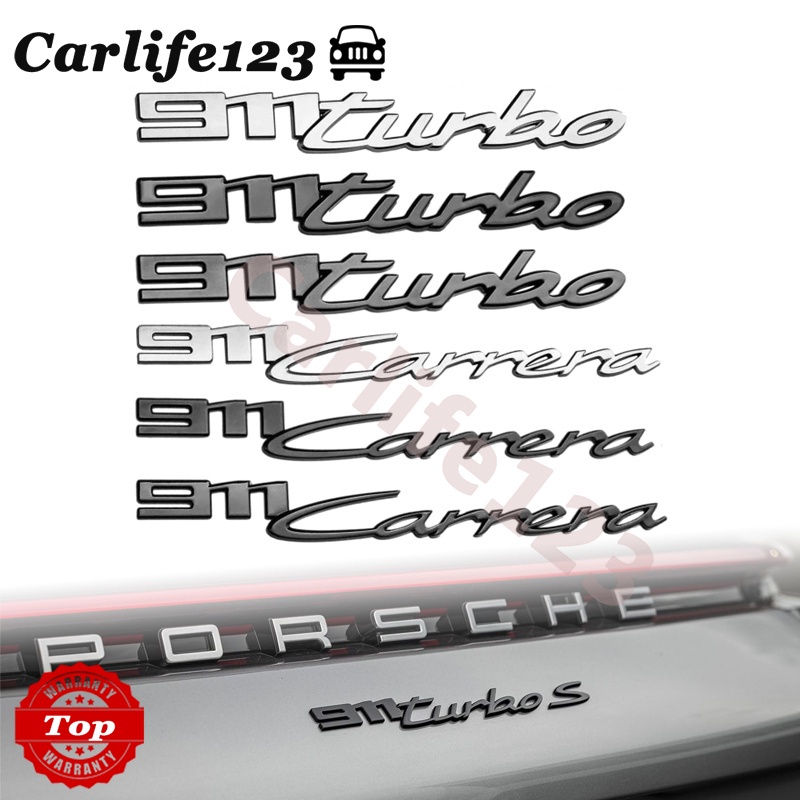 Porsche 911 Turbo Carrera 4S 992 Logo Emblem Badge Rear Bumper Tailgate ...