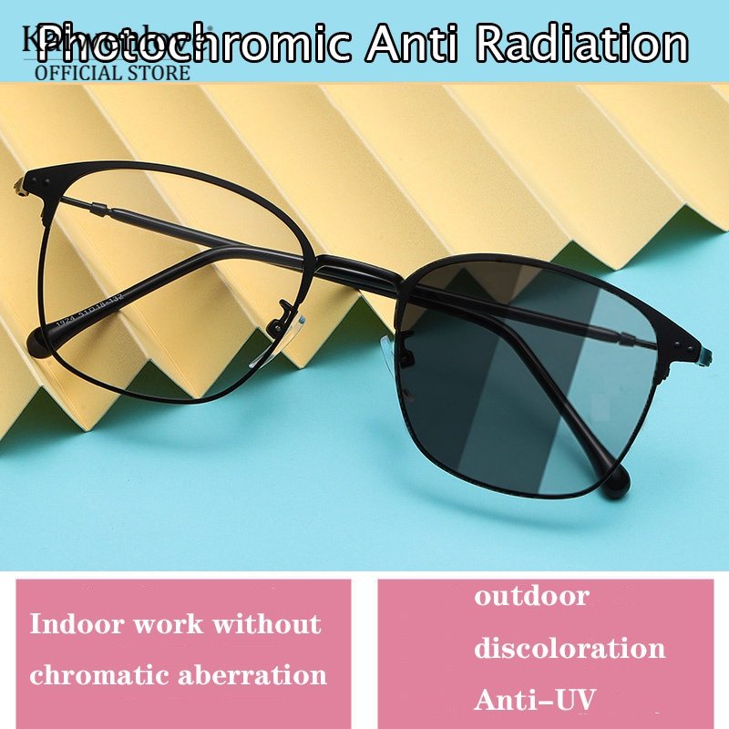 Photochromic Sunglasses Fasion Anti Radiation Eyeglass for Woman/men ...