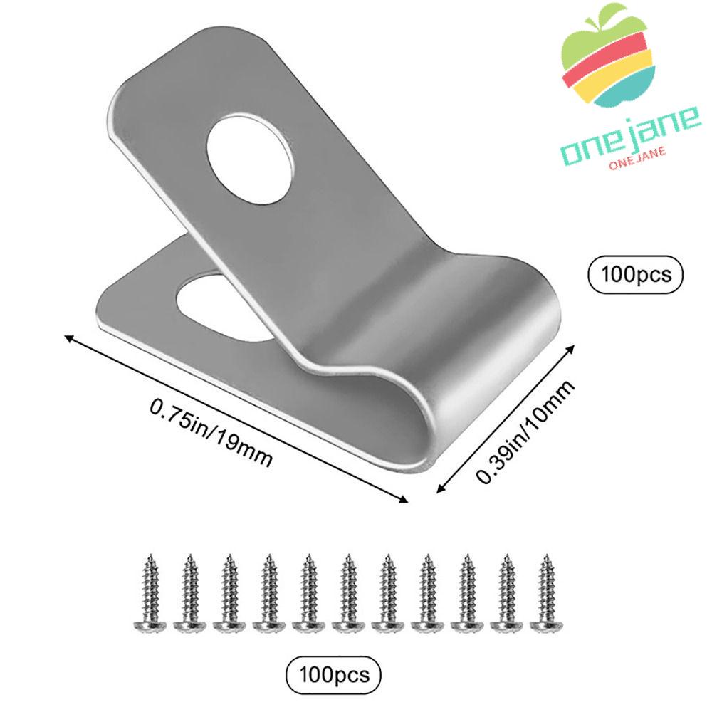 ONE-JANE 100pcs Fence Clamp Livestock Chain Link Fence Ties Cattle ...