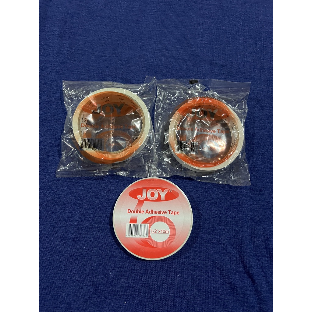 Joy Double Sided Tape (1/2, 3/4, 1 inches) x 10meters | Shopee Philippines