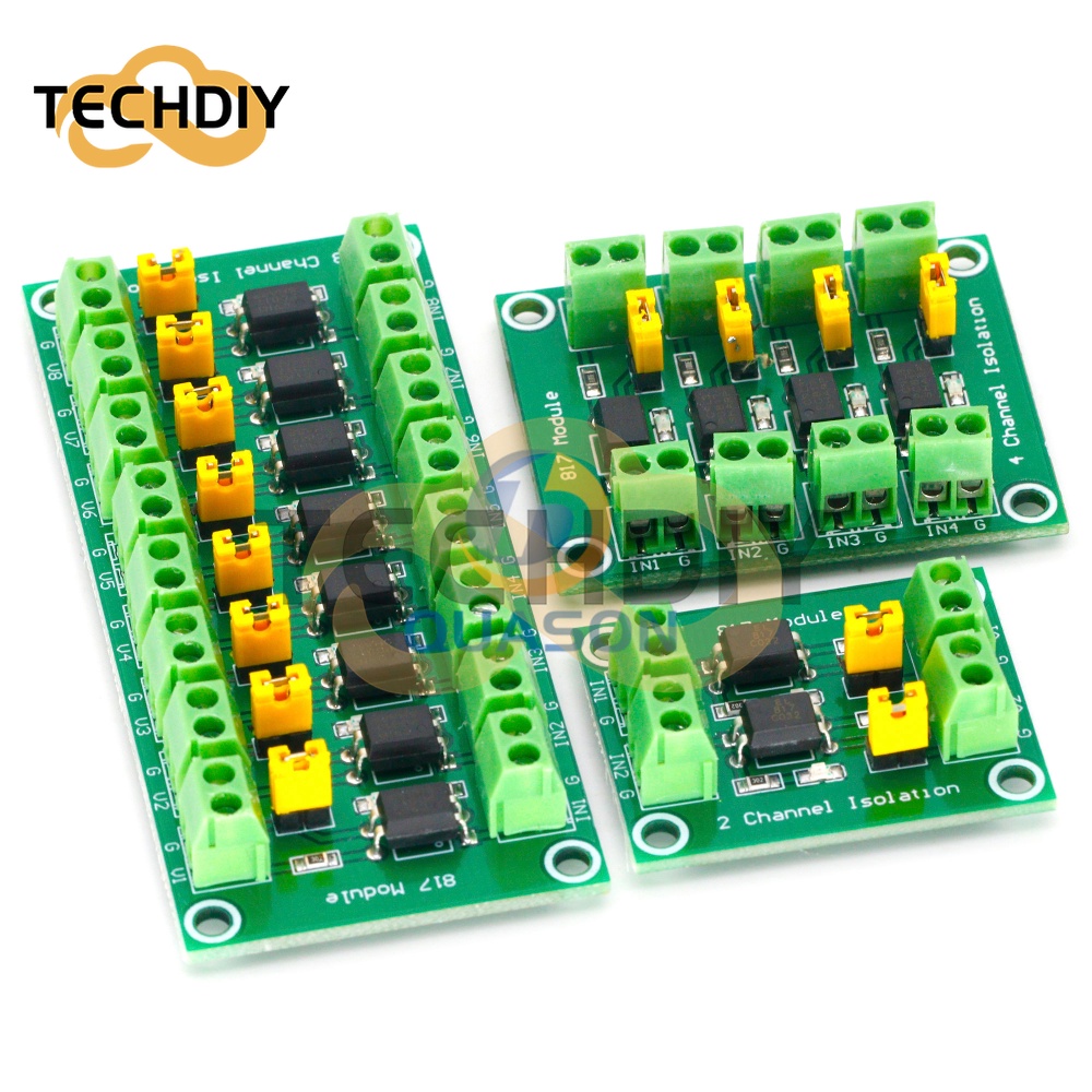 PC817 3.6-30V 2 4 Channel Optocoupler Isolation Board Voltage Converter ...