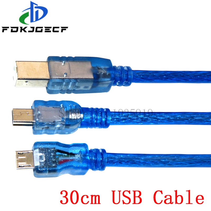 30cm USB Cable for Uno r3/Nano/MEGA 2560/Leonardo/Pro micro/DUE Blue ...