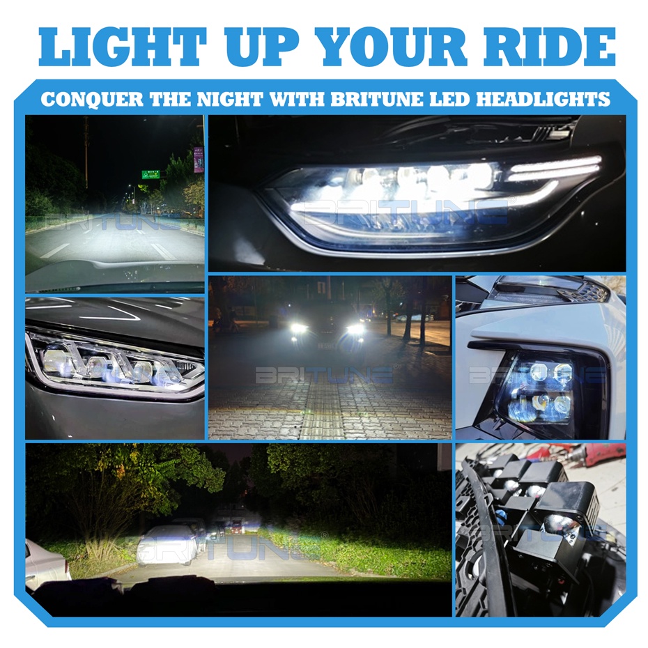 Matrix LED Headlight 1.5 Inch Bi-LED Mini Projector Lamp Car LED ...