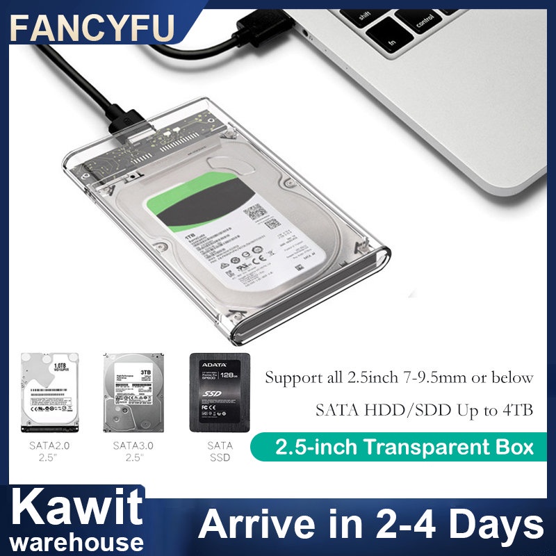 USB3.0 SATA SSD Enclosure 2.5" External Hard Drive Case Sata to USB ...