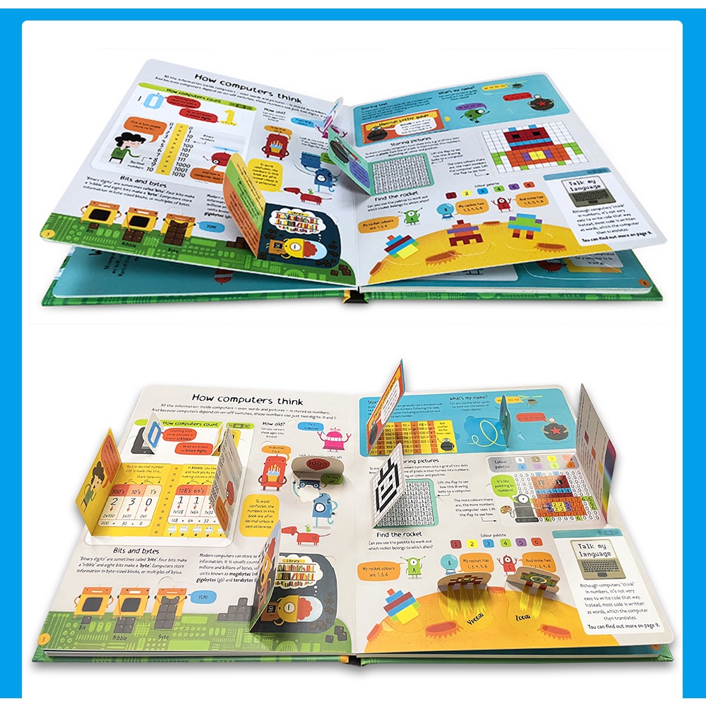 Usborne Lift The Flap Computers and Coding 3D Flap Board Book for Kids ...