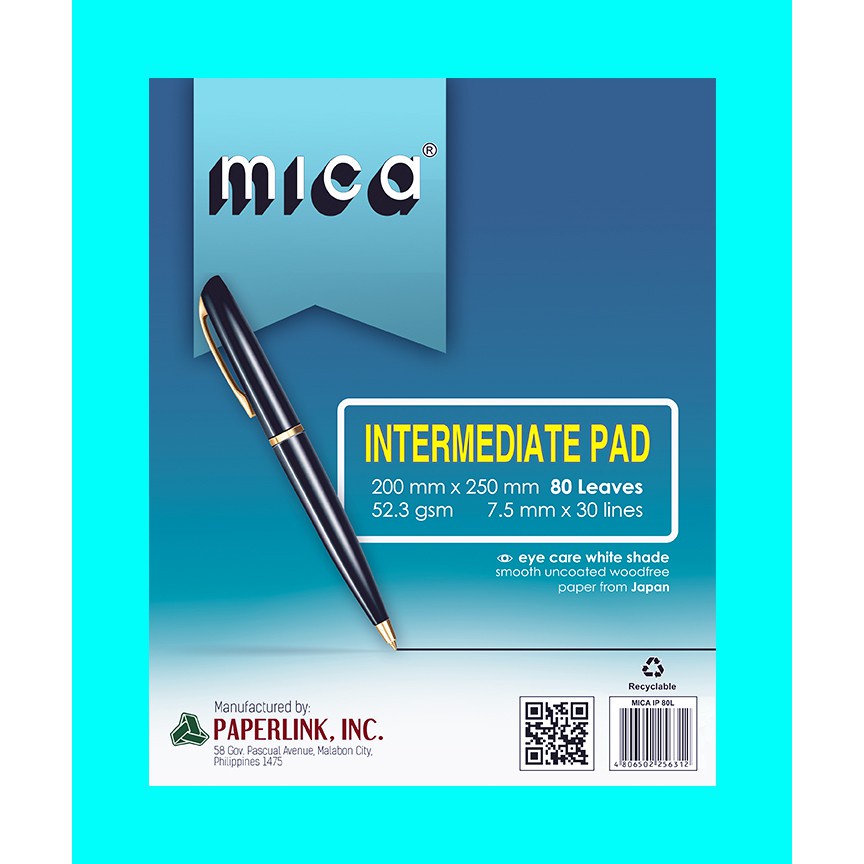 MICA Intermediate Pad 80 Leaves - (best Quality) | Shopee Philippines