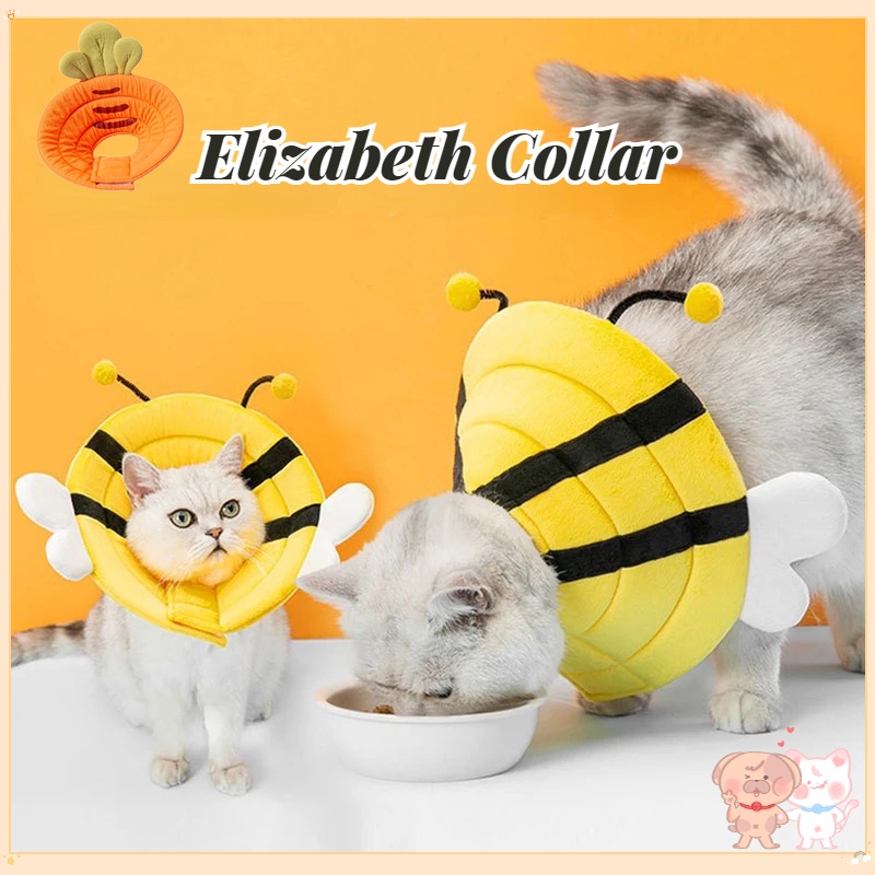 Pet Elizabeth Cone E-Collar Cat Dog Safety Collar Circle Cute Pet Head ...