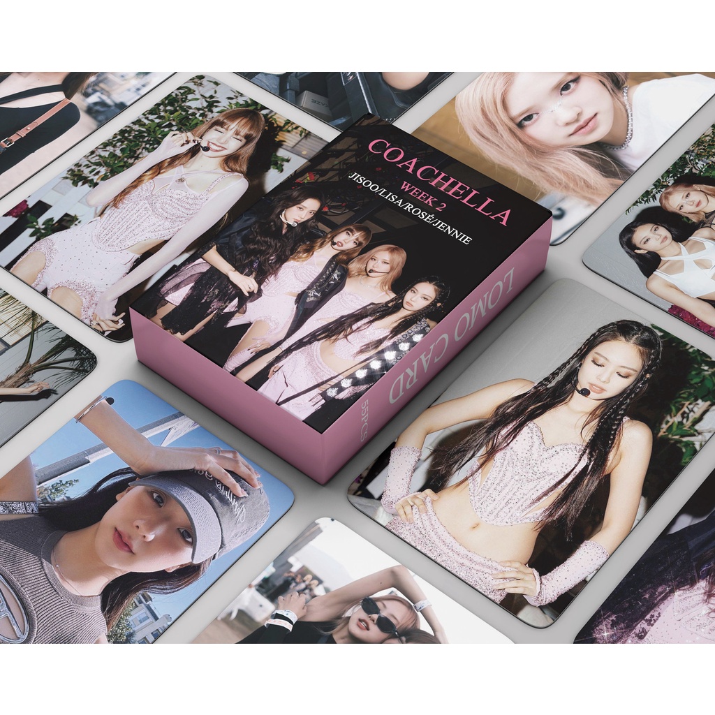 Kpop 55 Pcs BLACKPINK Photocard Coachella WEEK2 Album LOMO Card ...