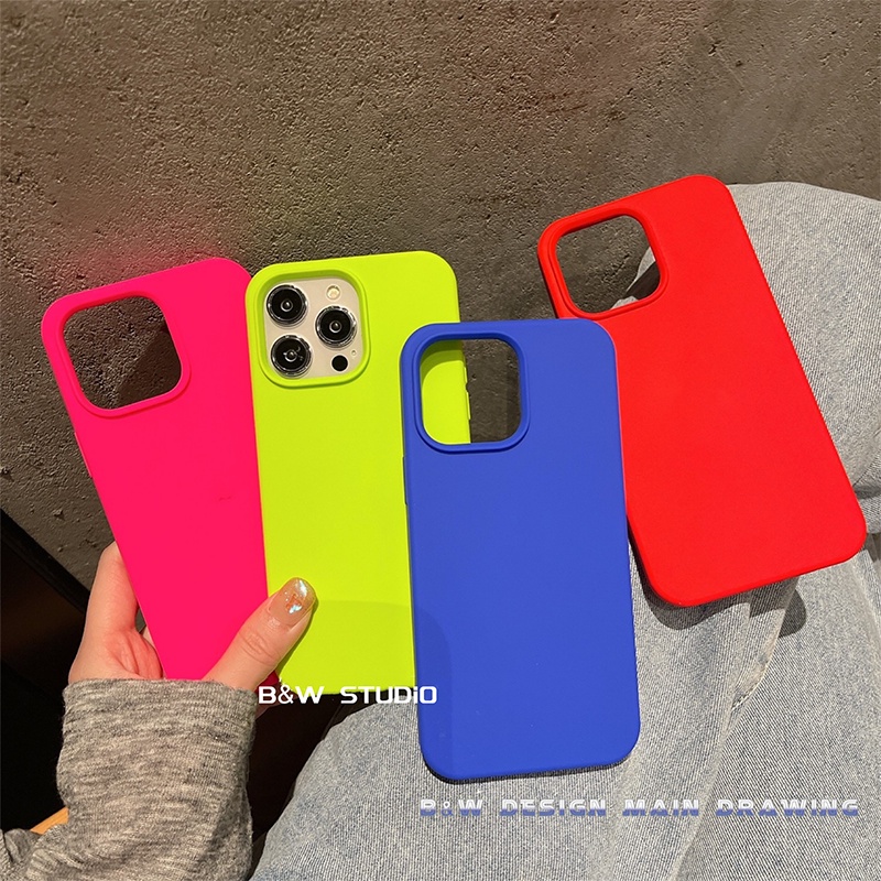 Liquid Silicone Simple Phone Case Compatible for iPhone 15 14 13 12 11 ...