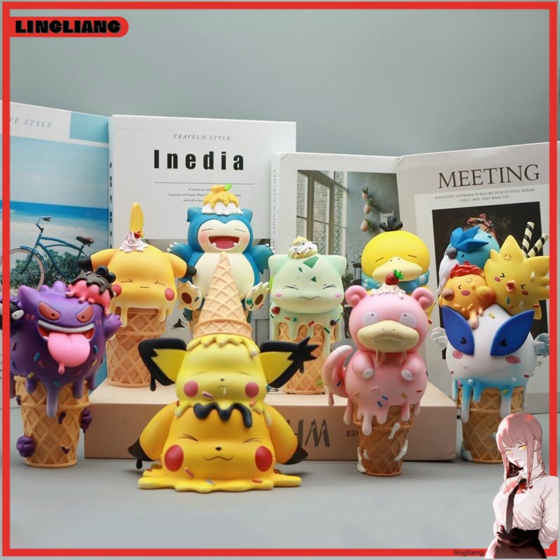 Pokemon Ice-cream Cone Pikachu Psyduck Snorlax Bulbasaur Gengar Slowbro ...