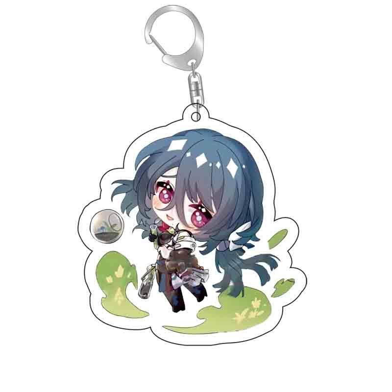 Game Honkai Star Rail Key Chains Two Sided Keychain Dan Heng March 7th