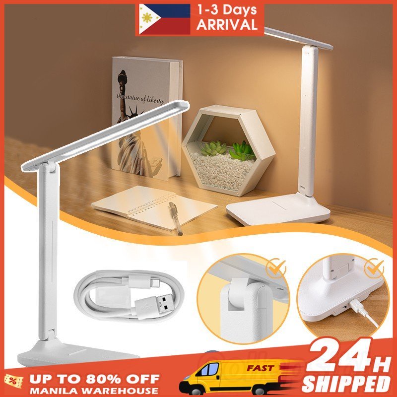 LED Table Lamp Eyes Protection Touch Dimmable Folding Table Lamp ...