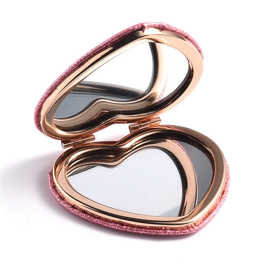 Cosmetic Mirror Mini Heart Mirror Hand Gift | Shopee Philippines
