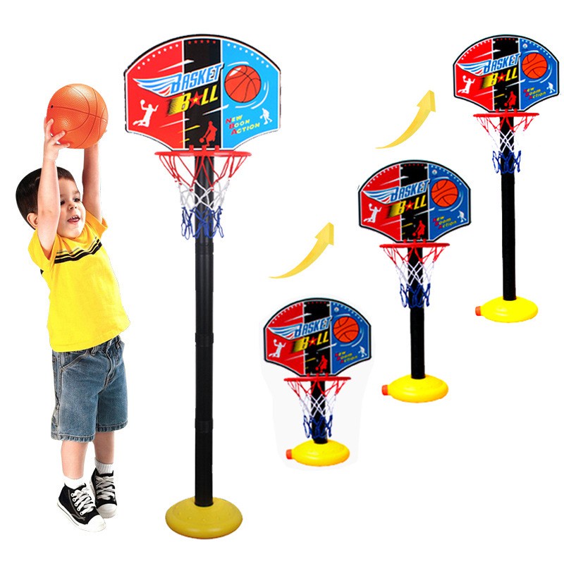 Basketball Ring Kids Sports Portable Basketball Toy Set With Stand Ball ...