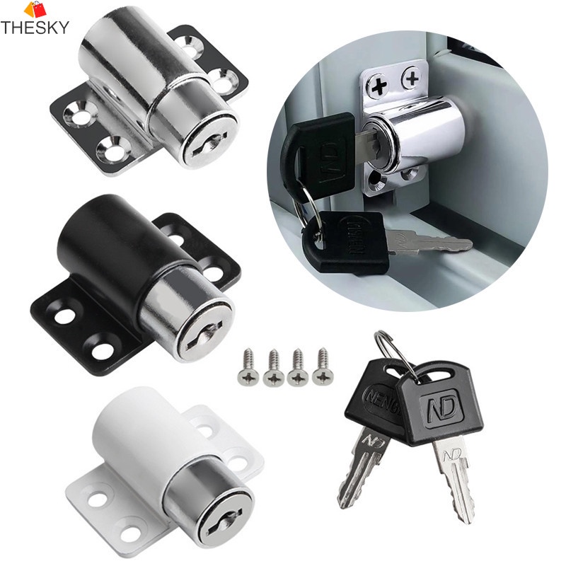 Zinc Alloy Sliding Window Lock Key Push Child Safety Protection Lock ...