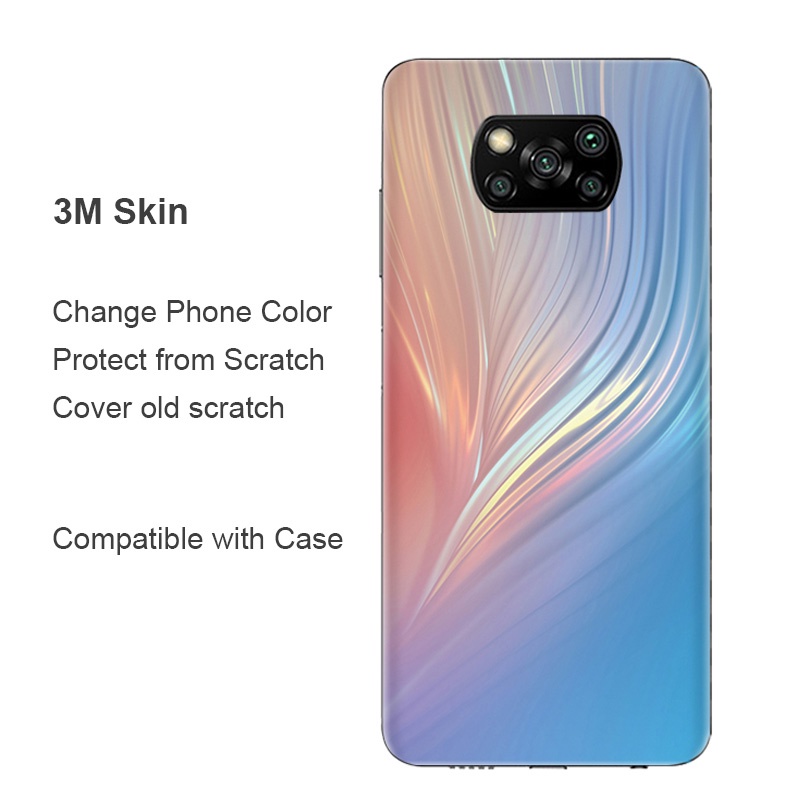 MI POCO X3 F5 Pro / F5 / X3 NFC Colorful Decal Skin Back Screen ...