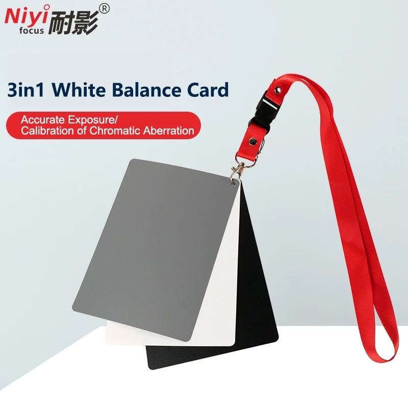 Digital Photography Grey Crad White Balance Card 18% Exposure 3 in 1 ...