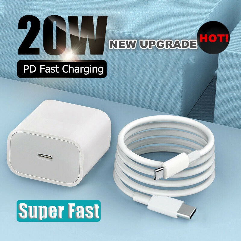 Fast Charger Type C Quick Charger PD 20W Cable USB C To L Fast Charging ...