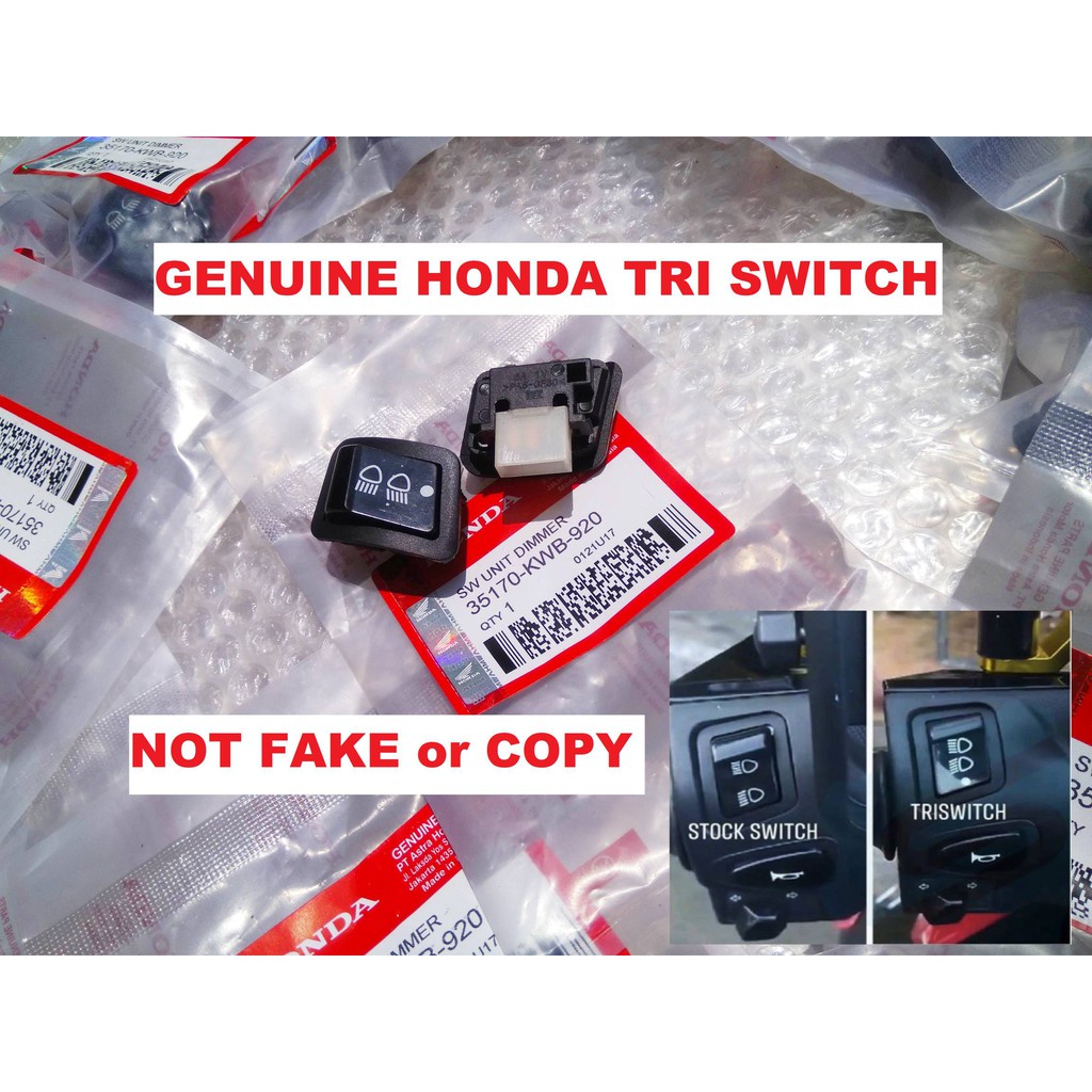 Genuine Honda TRI Switch Button for Beat V1 V2 and Scoopy Fi Zoomer x ...
