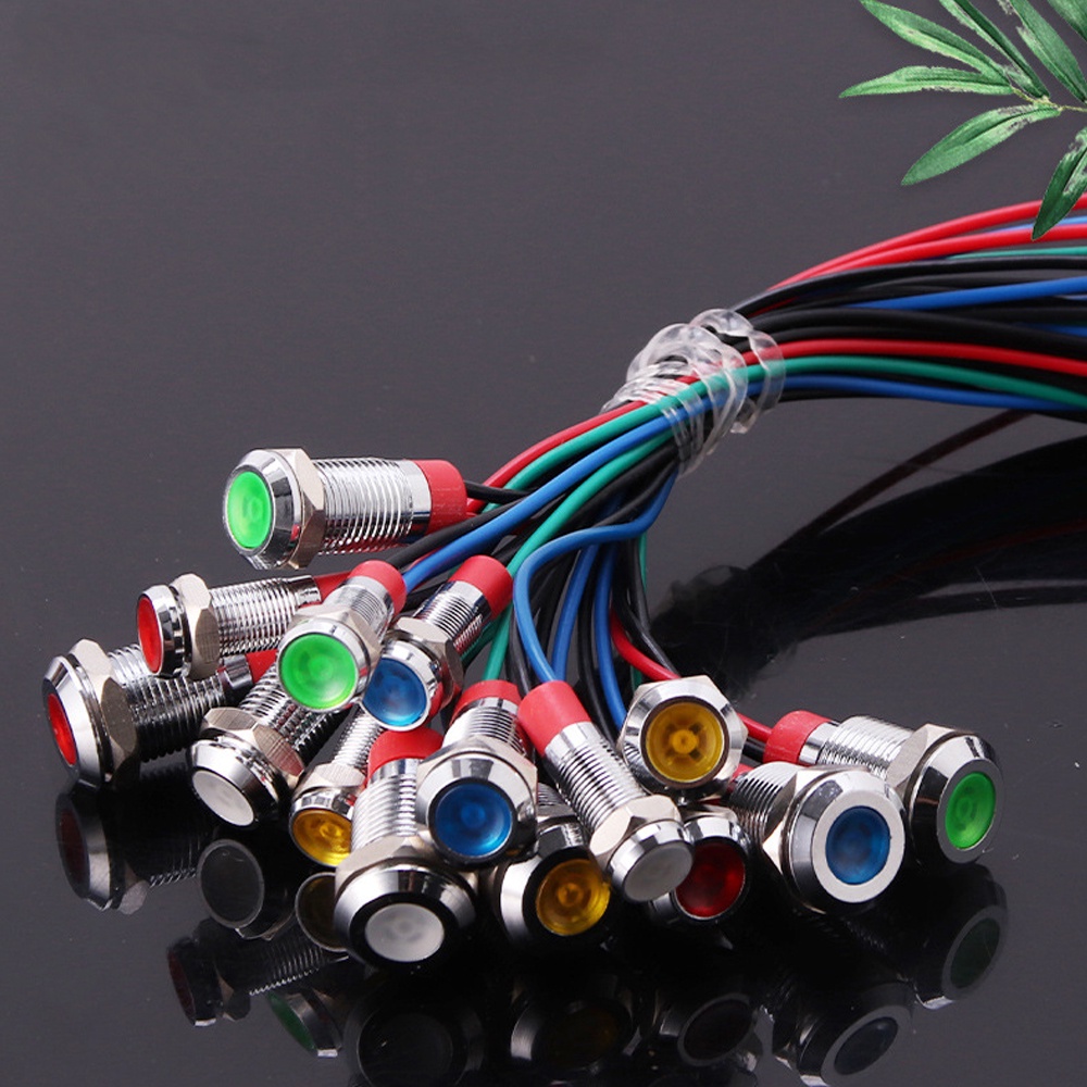 Led power signal warning light 10mm,12mm,16mm,19mm IP67 waterproof ...