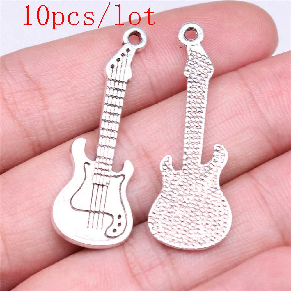 Charms For Jewelry Making Guitar Lute Pendant Diy Crafts Accessories ...