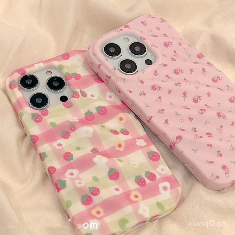 Mobile phone shell/set suitable for iPhone ins pink small floral ...