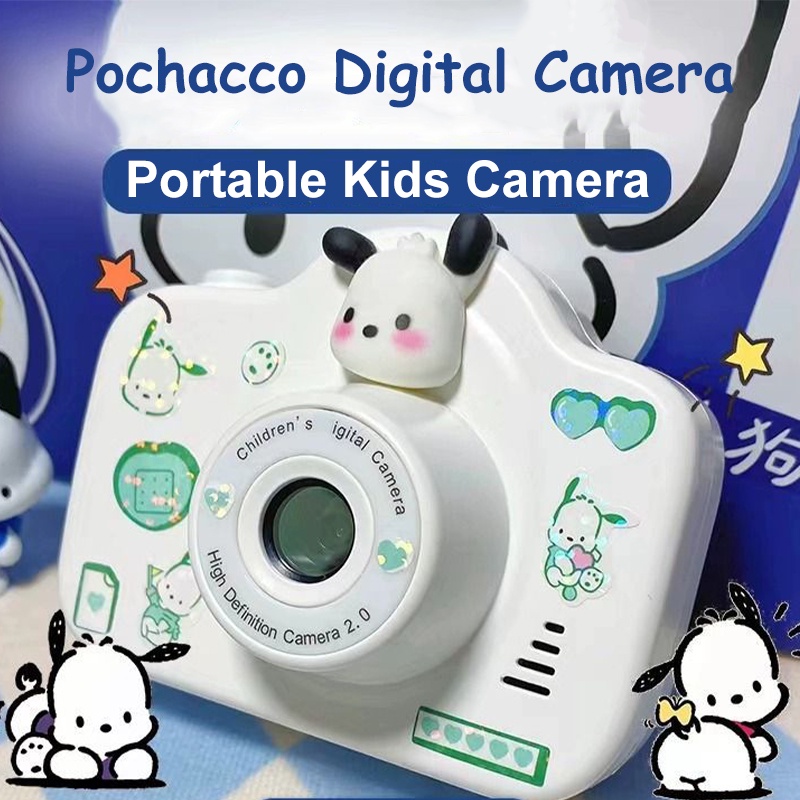 Sanrio 4000 Pixels Kids Camera Kuromi Pochacco Cinnamoroll DIY Stickers ...
