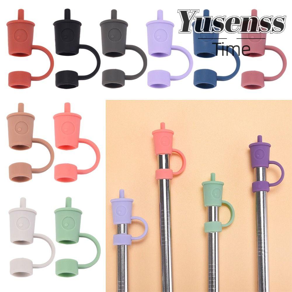YUSENSS Silicone Straw Plug, Airtight Reusable Drinking Dust Cap ...