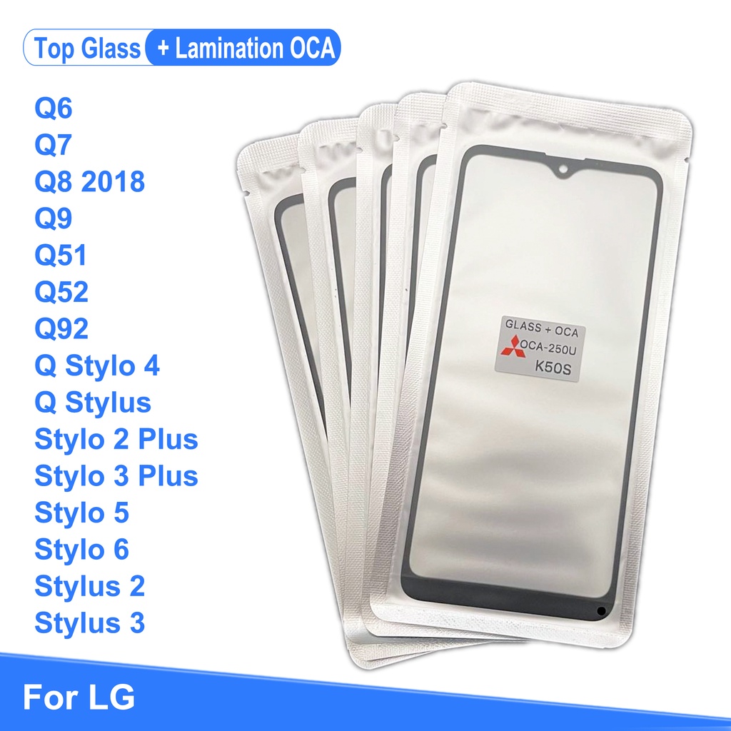 for LG Q6 Q7 Q8 2018 Q9 Q51 Q52 Q92 Q Stylus 2 3 Q Stylo 2 3 4 5 6 Plus LCD Touch Screen Front ...