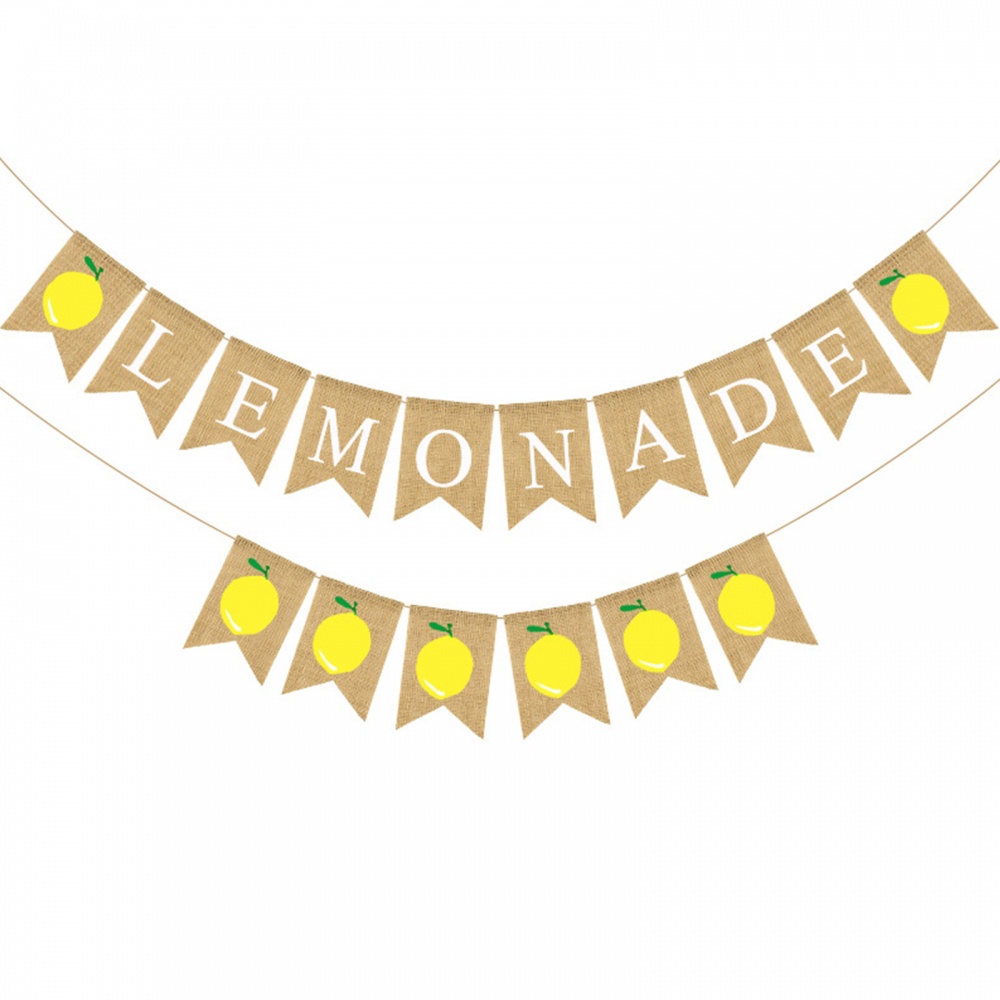 Burlap For Lemonade Stand Banner High Quality Material for Long lasting ...