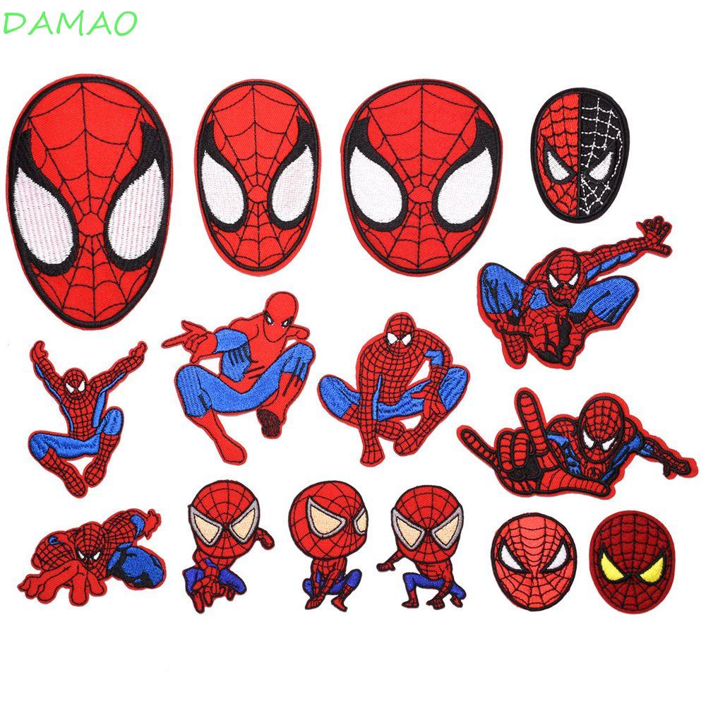 DAMAO Spiderman Patches Anime Cartoon DIY Sewing Jeans Decoration ...