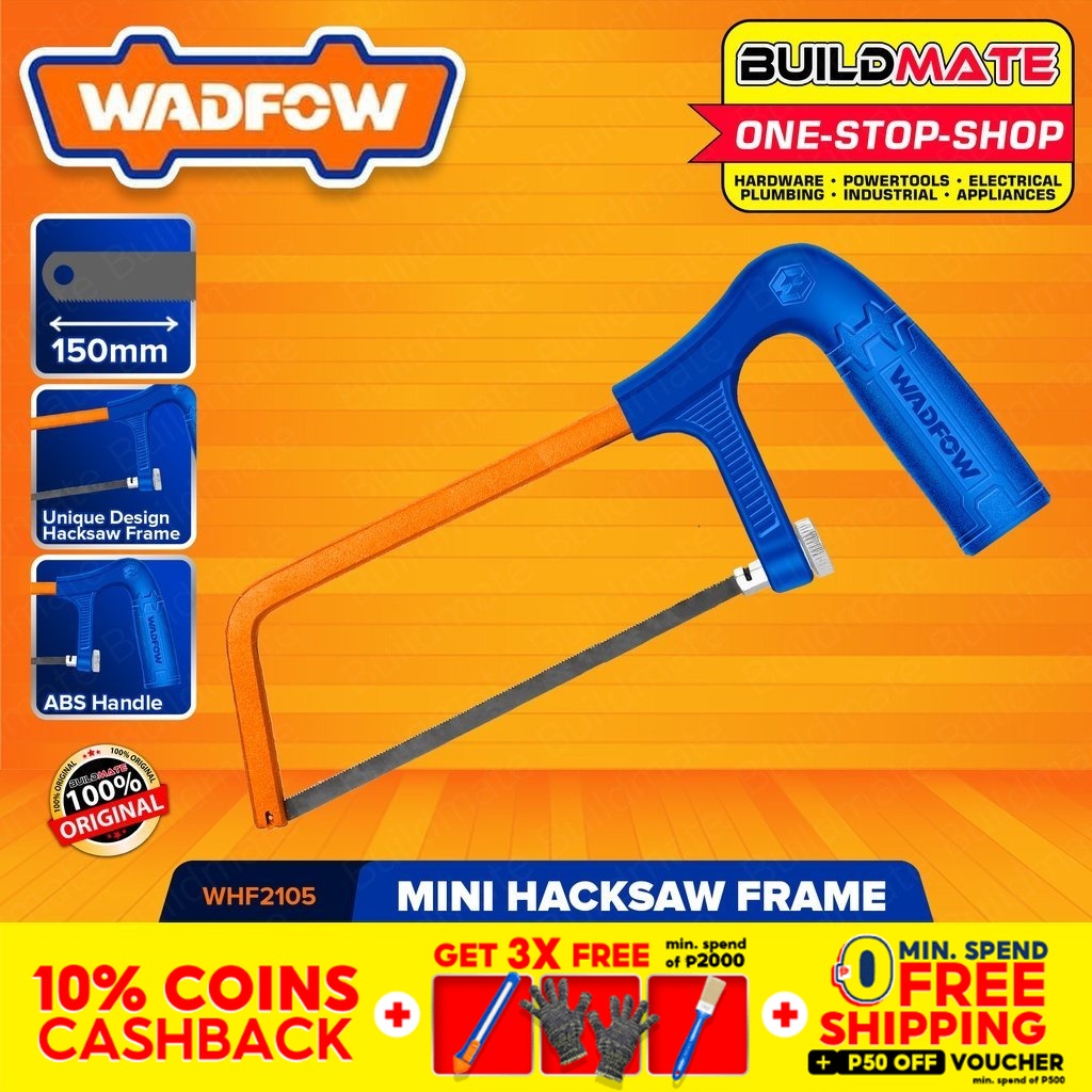 BUILDMATE Wadfow Mini Hacksaw Frame 6" Inch Small Hand Saw Cutting ...