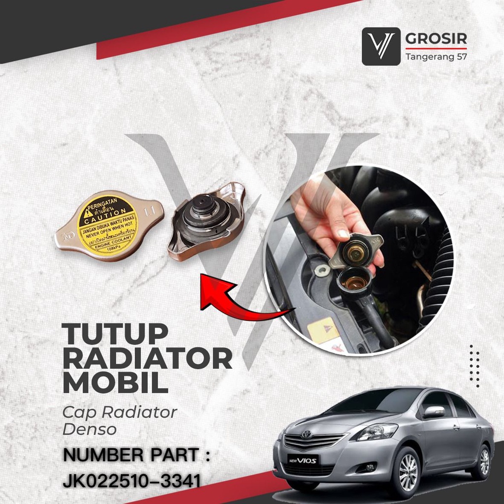 RADIATOR COVER Vios 2002-2017 DENSO 3341 ORIGINAL CAP RADIATOR | Shopee ...