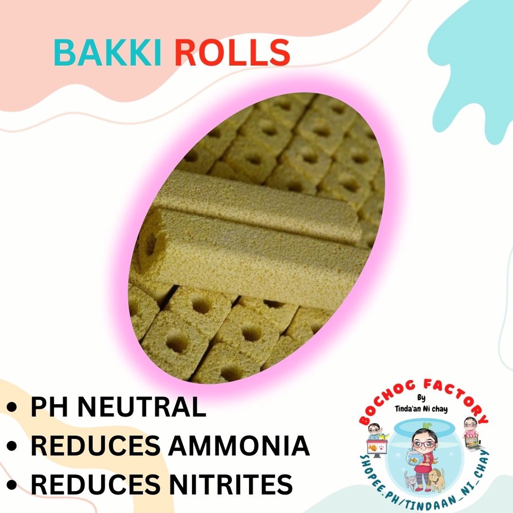 Bakki roll aquarium bio filter media 4 and 6 inches crystal clear water ...